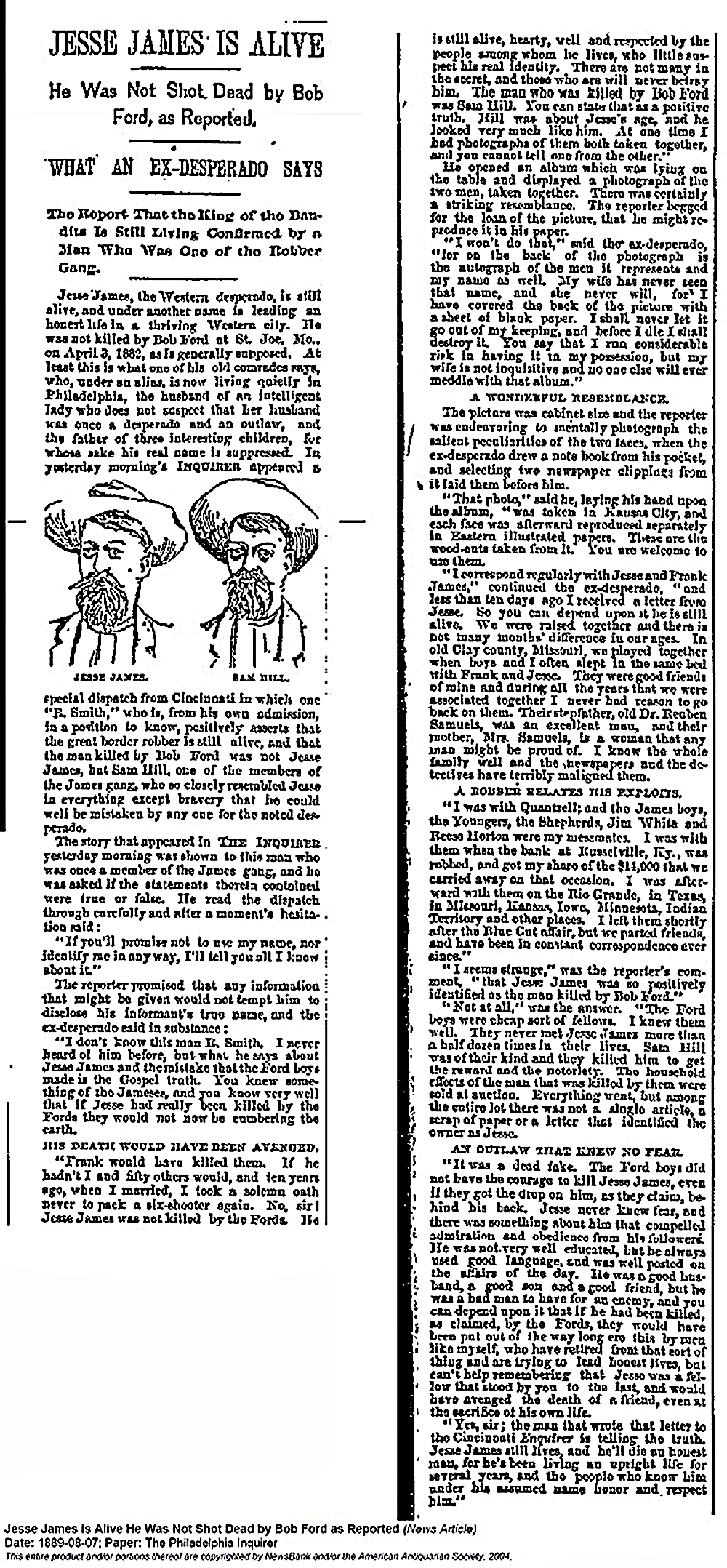 Jesse James is Alive – The Outlaw Jesse James